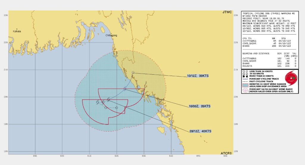 JTWC 香港の東に新たな低圧部99W解析 インド洋にサイクロン｜2023年6月9日06時00分UTC発行